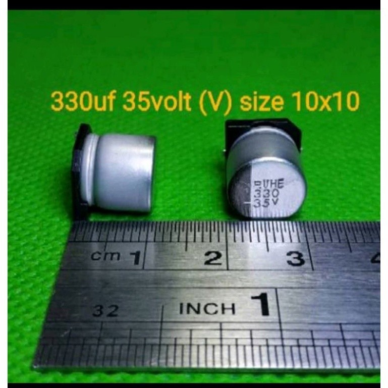 Jual Solid kapasitor capasitor elko elco SMD 330uf 35v 330 uf VZA VLA ...