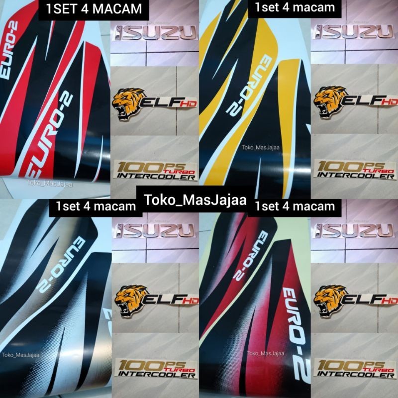 Jual stiker sticker emblem logo isuzu elfhd 100ps nhr 55 nkr 71 ...