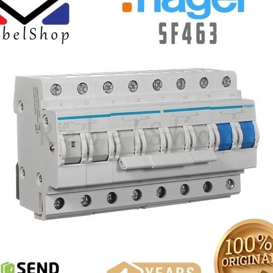 Jual Hager Change Over Switch SF463 4P 63A COS Ohm Saklar PLN Genset ...