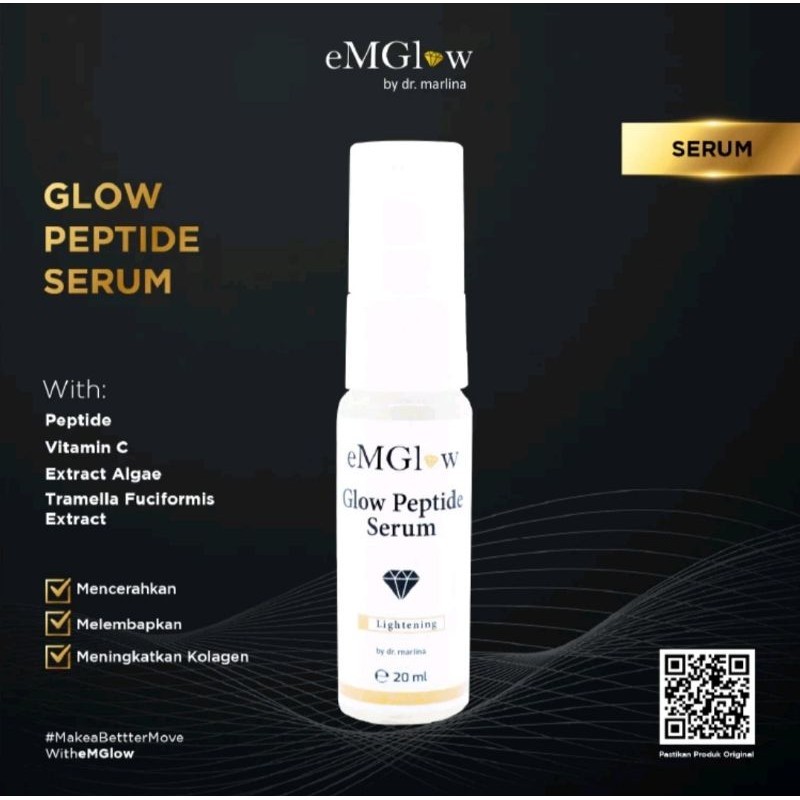Jual EmGlow Glow Peptide Serum by dr.Marlina | Shopee Indonesia