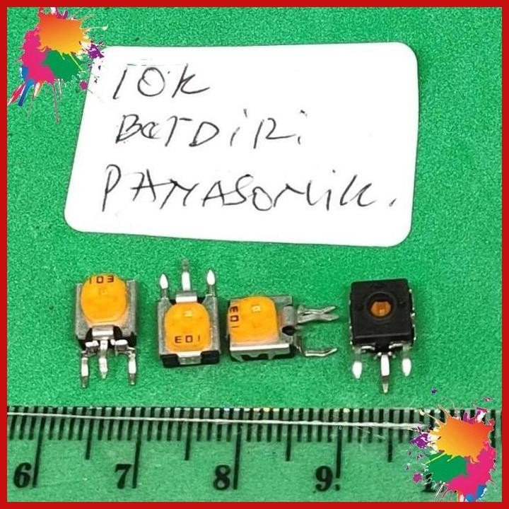 Jual (ktj) trimpot 103 vr 10k r ohm berdiri panasonic original | Shopee ...