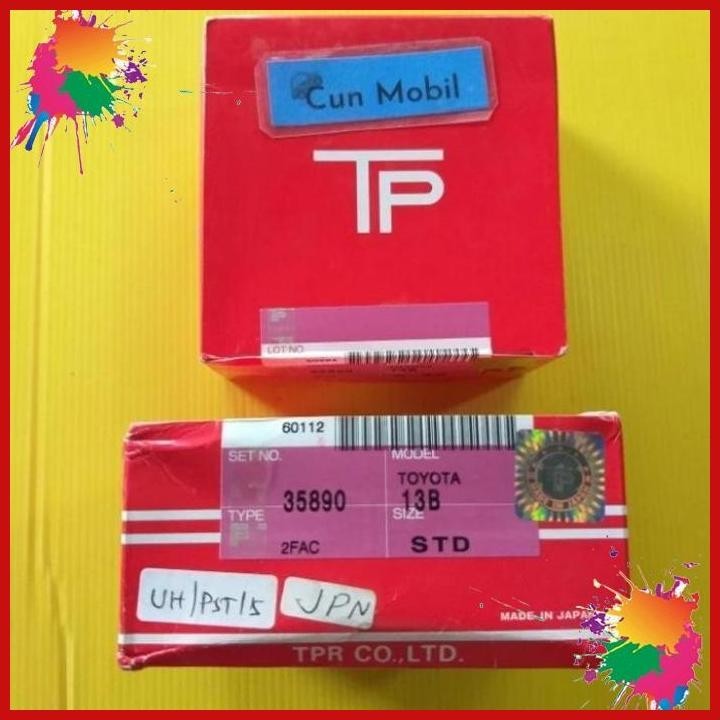 Jual RING PISTON SEHER RINO 13B 100 PS SIZE STD ASLI TP JAPAN 35890 13B ...
