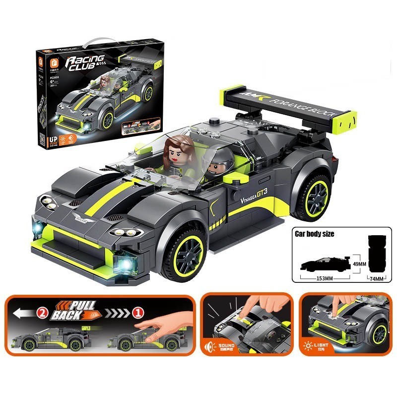 Jual [MASS Toys] Mobil Balap Balok Mainan Building Blok Hampers Ulang ...