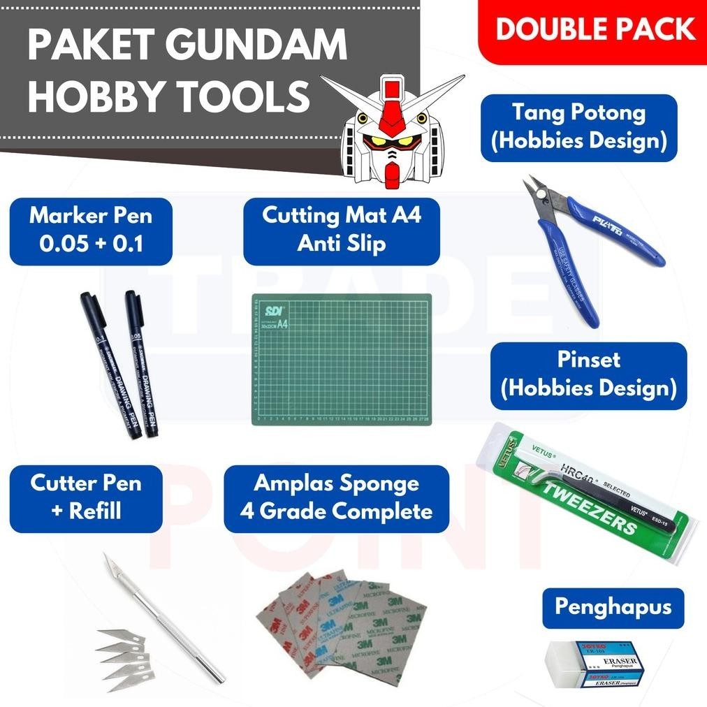 Jual CEPAT Tools Set Gundam Gunpla - Tool Kit Rakit Gundam (Double Pack ...