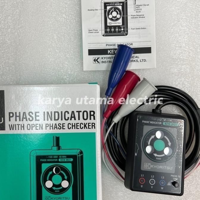 Jual Kyoritsu 8031 3 Phase Sequence Rotation Checker Alat Ukur 3 Phase ...
