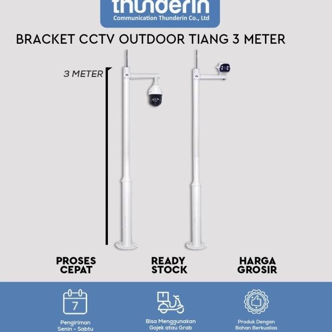 Jual Bracket Tiang Cctv Outdoor 3 Meter | Shopee Indonesia