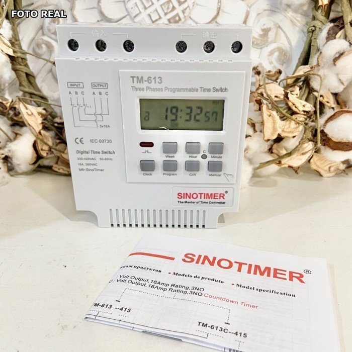 Jual Ready Time Relay Programmable Timer 3 Phase Timer Switch 380v Tm 613 Shopee Indonesia