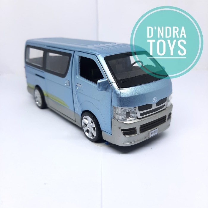 Jual Diecast Miniatur Mobil Toyota Hiace Biru 1:32 Mainan Mobilan ...