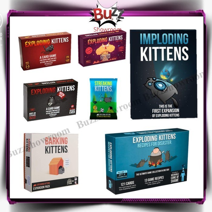Jual Exploding Kittens NSFW Imploding Streaking Barking Kitten ard Game E | Shopee Indonesia