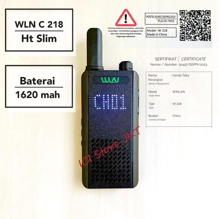 Jual HT WLAN SLIM DISPLAY / HT WLN C 218 | Shopee Indonesia