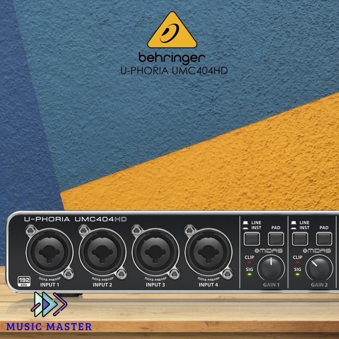 Jual SOUNDCARD BEHRINGER UMC404HD WITH MIDAS PREAMP ORIGINAL | Shopee ...