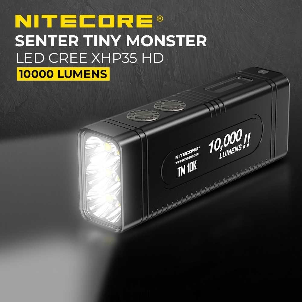 Jual NITECORE Tiny Monster Senter LED CREE XHP35 HD 10000 Lumens - TM10K | Shopee Indonesia