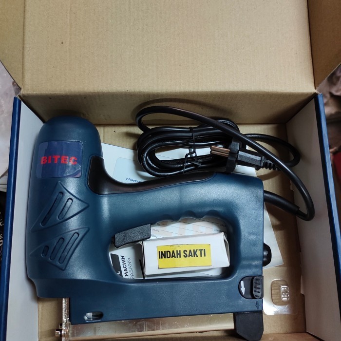 Jual TERMURAH - Nailer Gun Electric 2 in 1 Mesin Staples Tembak Paku ...