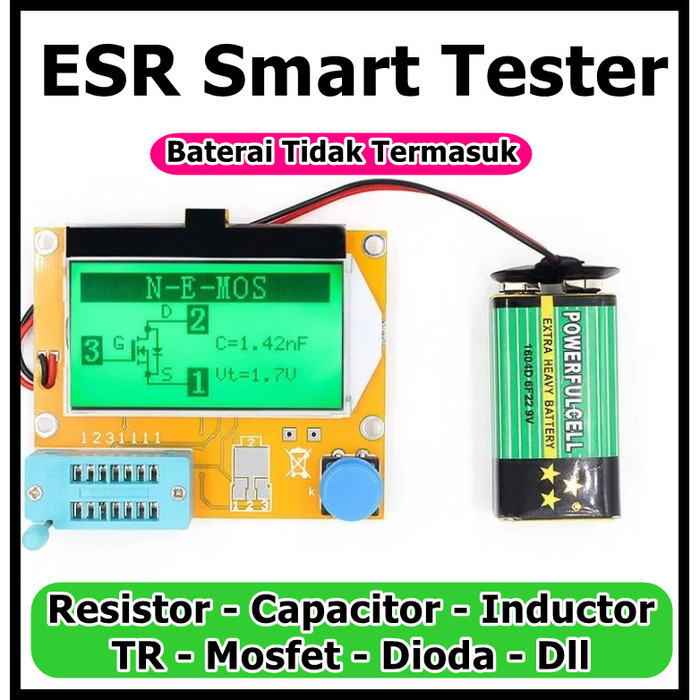 Jual Digital ESR Meter ATMEGA328 Smart Tester | Shopee Indonesia