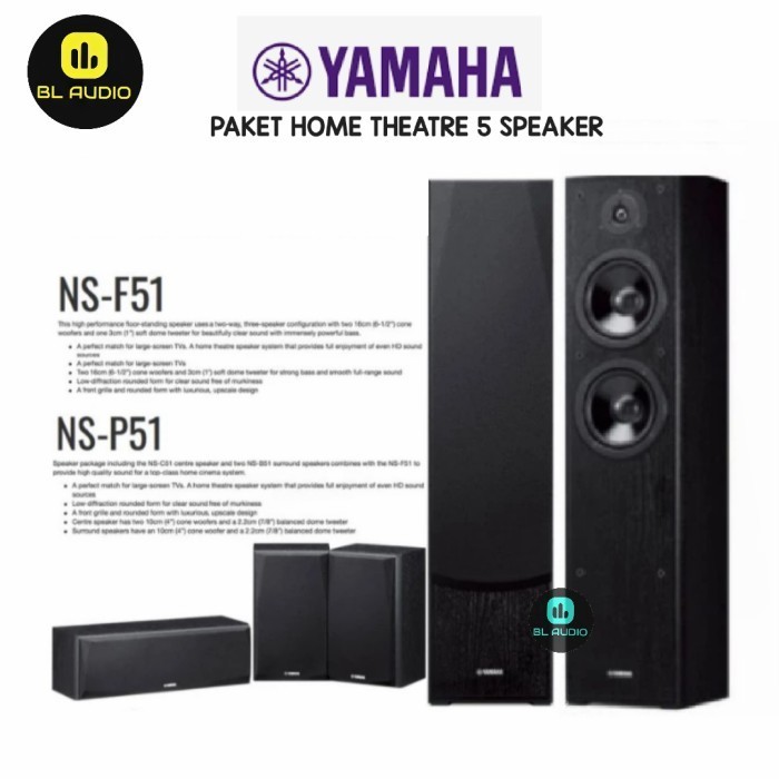 Jual YAMAHA NSF 51 NSP 51 NSF51 NSP51 PAKET HOME THEATRE SPEAKER 5.0 | Shopee Indonesia