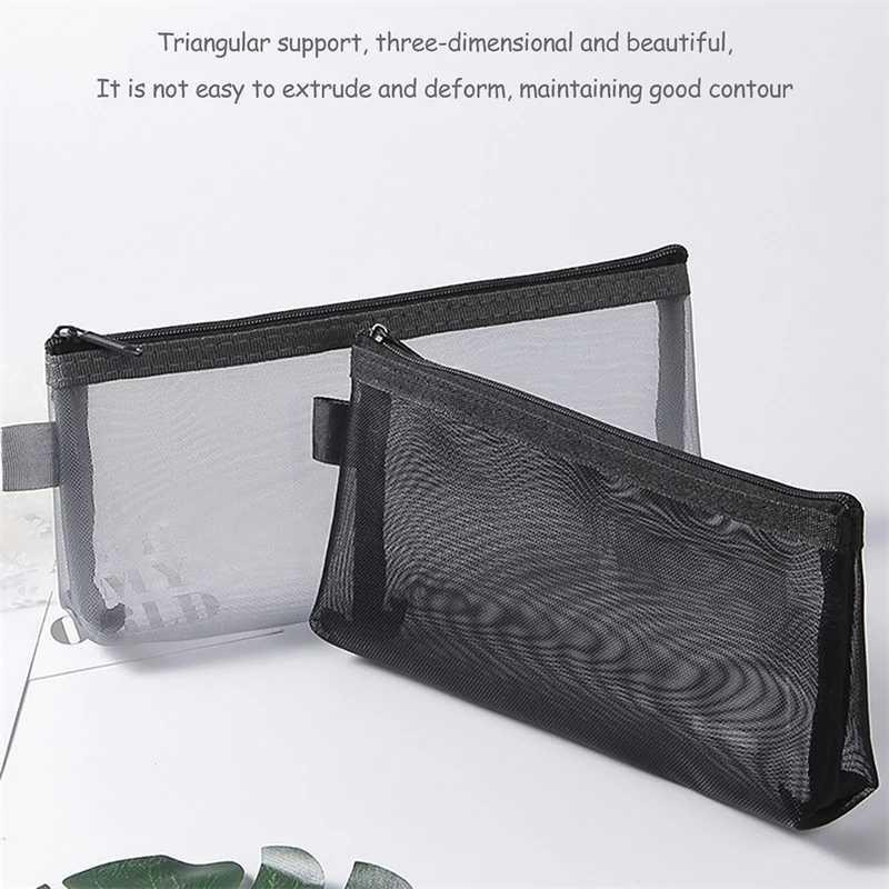 Jual ZANZAN Tempat Pensil Jaring Mesh Pencil Case Zipper Storage - Z20 ...