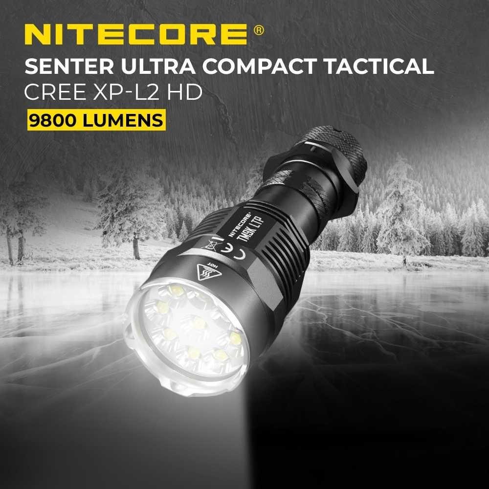 Jual NITECORE Senter Ultra Compact Tactical CREE XP-L2 HD 9800 Lumens ...