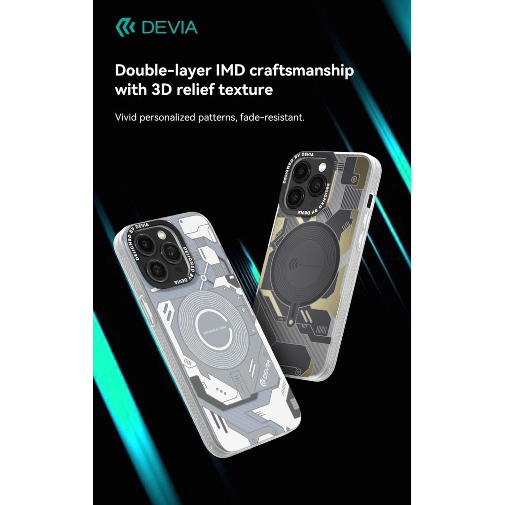 Jual Magsafe Case 15 Pro Max Plus Devia Mecha Design Casing | Shopee ...