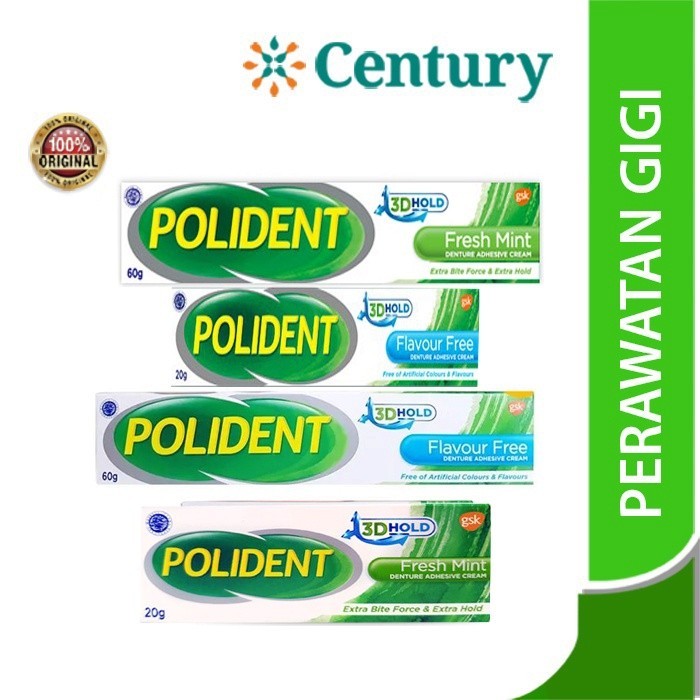 Jual Polident Denture Adhesive 20-60gr/ Polident 3D hot flavour 20-60gr ...