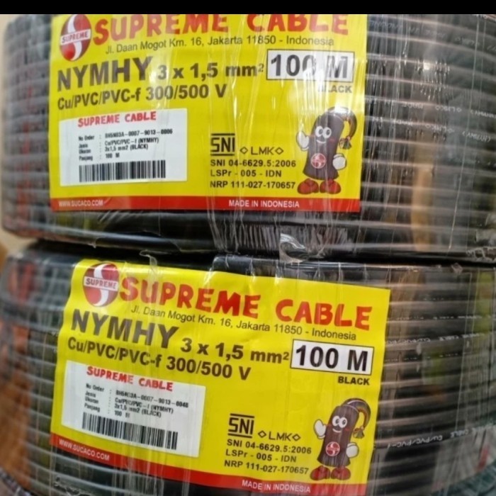 Jual kabel supreme nyyhy 3x1.5 | Shopee Indonesia