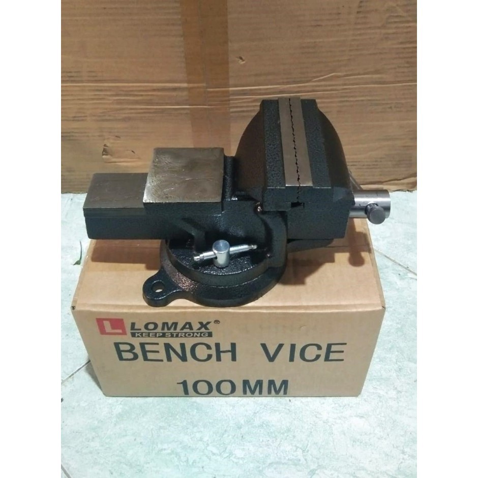 Jual ragum putar 4 inch / swivel bench vise 360 / catok paron meja ...