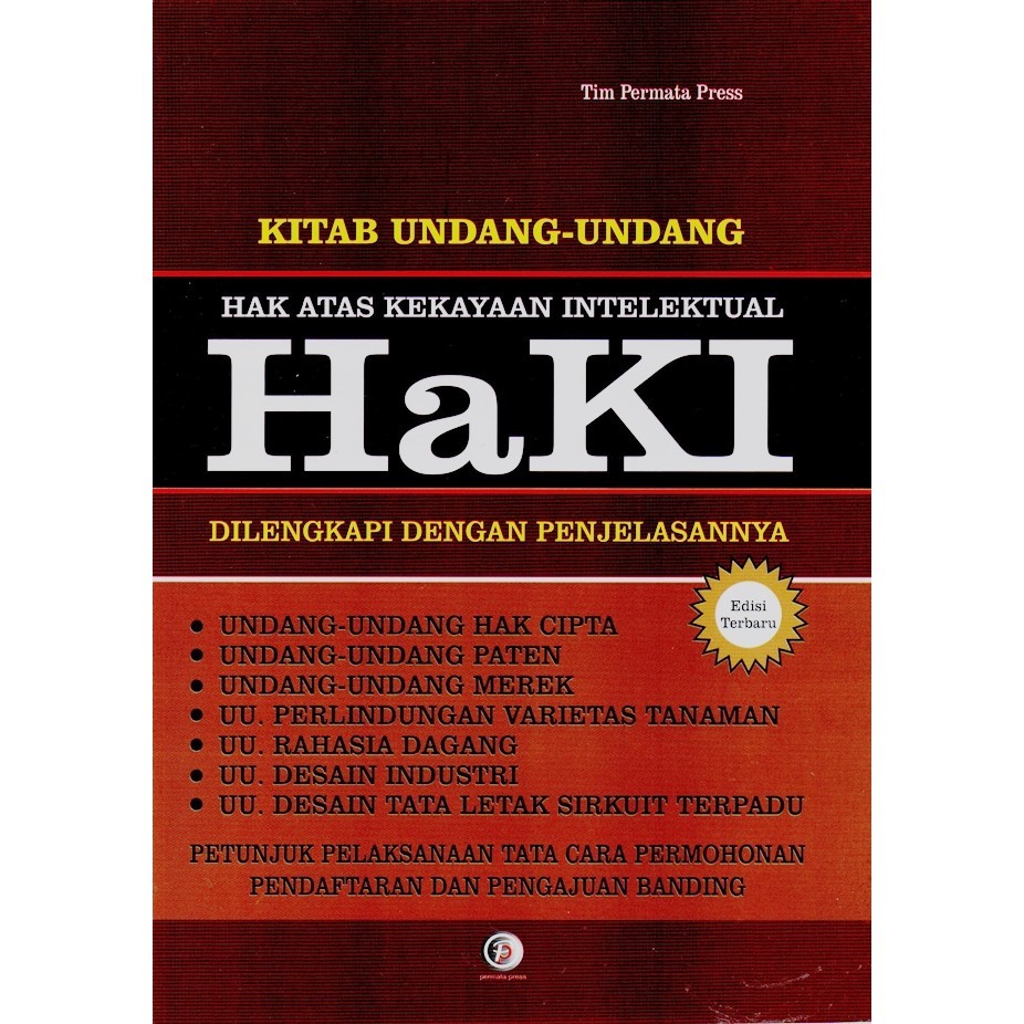 Jual Kitab Undang Undang Haki (Hak Atas Kekayaan Intelektual) Sc | Shopee Indonesia