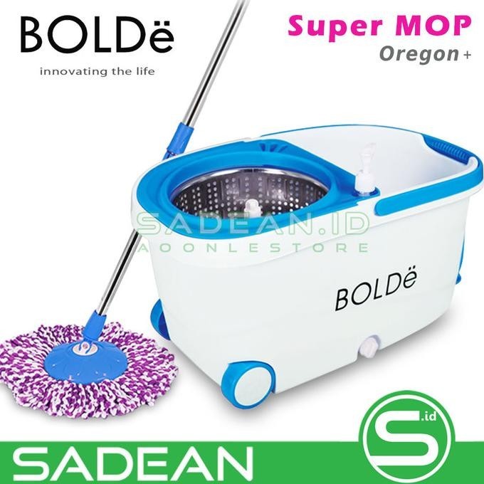 Jual Alat Pel Lantai BOLDe Super MOP Oregon+ Stainless Pakai Roda ...
