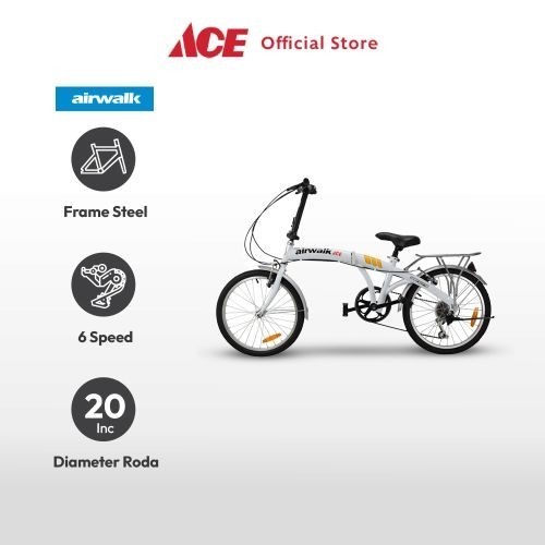 Jual ACE - Airwalk Expresso Sepeda Lipat 20 Inci 6-Speed - Putih ...