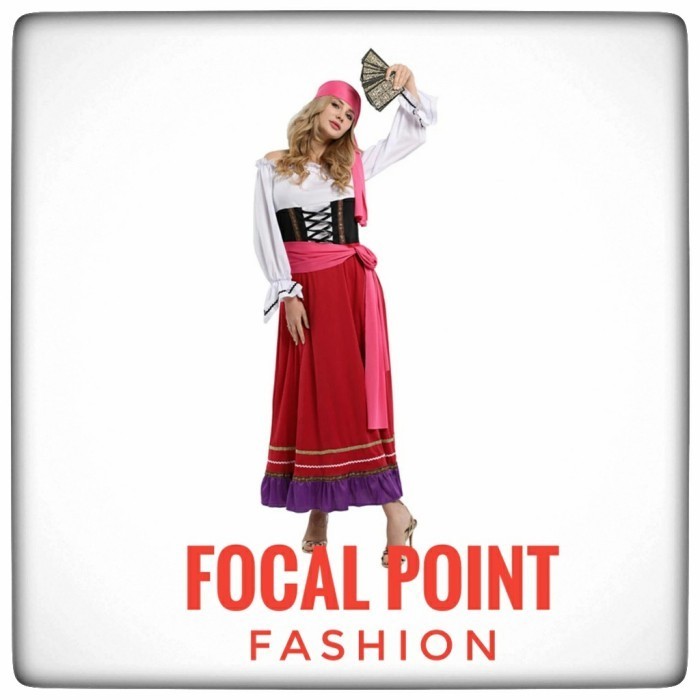 Jual kostum gypsy wanita Fortune teller peramal Halloween party costume ...