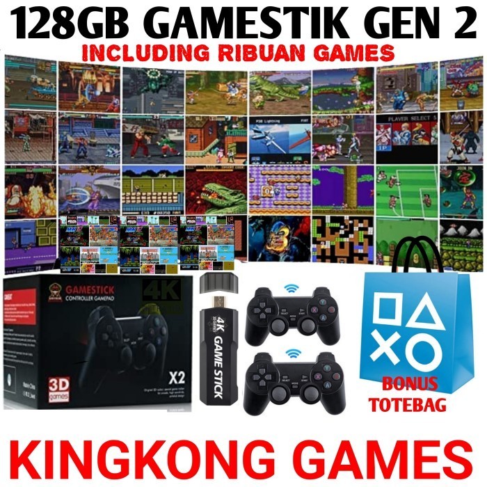 Jual 4K HD Gen 2 Game Stick GEN 2 TV Retro Game Controller Gamepad ...
