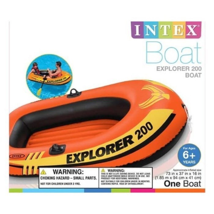 Jual Perahu Karet Explorer 200 Intex 58331 Free Pompa Dan Dayung ...