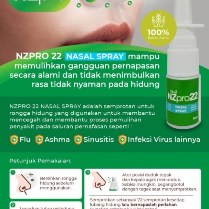 Jual Nz Pro 22 Semprot (Pro 22 Nasal Spray 100% Asli) | Shopee Indonesia