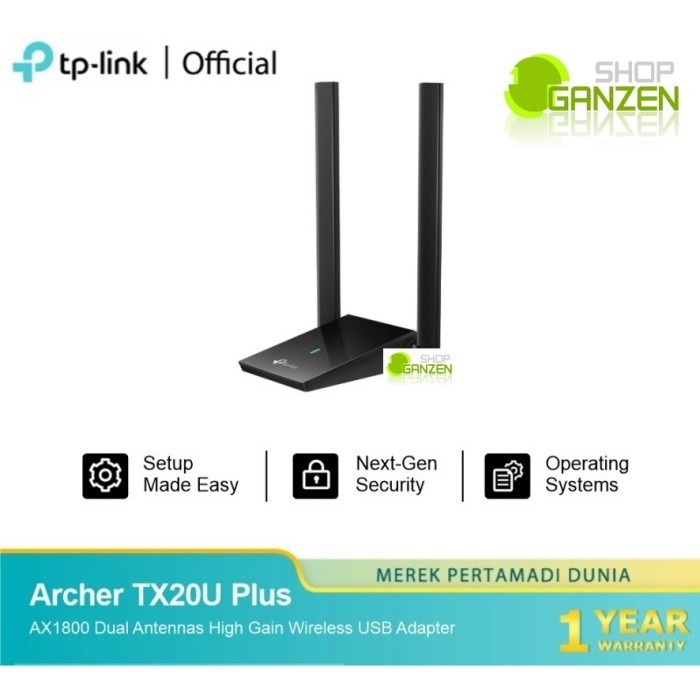 Jual Promo TP-LINK Archer TX20U Plus AX1800 Dual Antennas Wireless USB ...