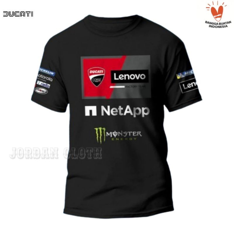 Jual Tshirt Baju Kaos Automotive Ducati Corse Team | Shopee Indonesia