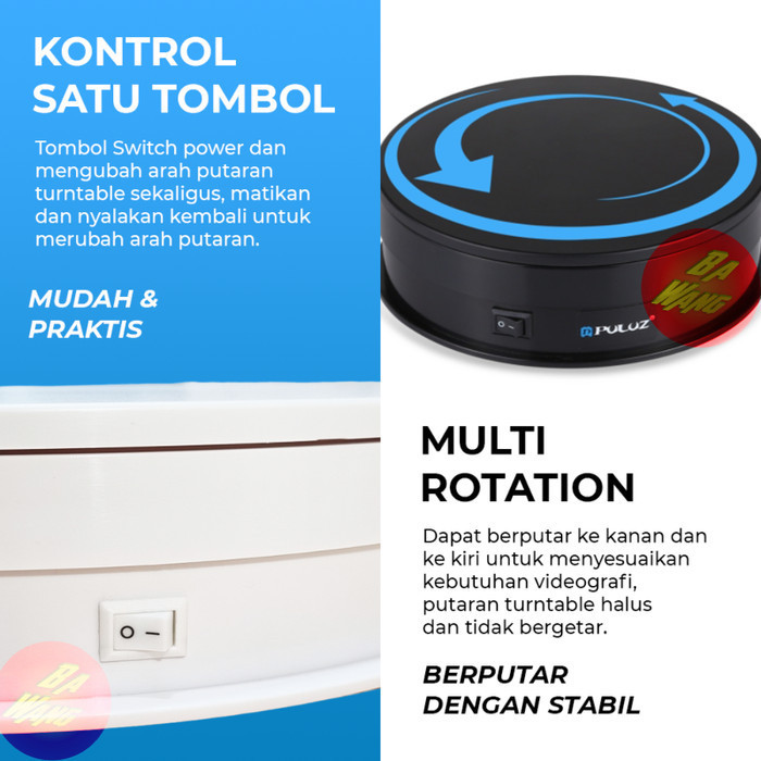 Jual Display Putar Turntable Turn Table Rotary Rotasi 360 15Cm - Bisa ...