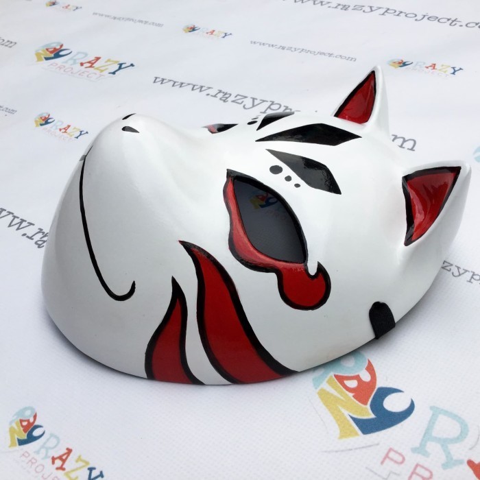 Jual SALE TERLARIS !!! MASK TOPENG KAYU COSPLAY ANIME KITSUNE ANBU ...