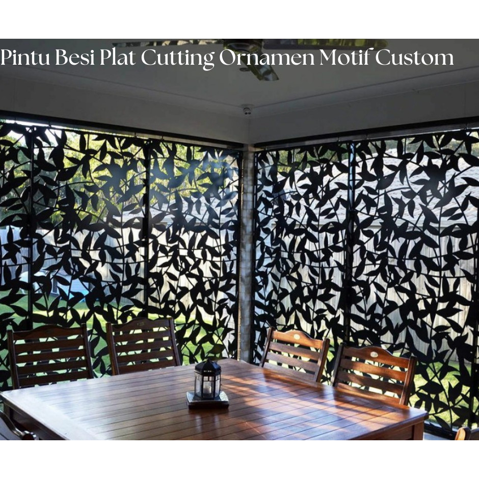 Jual PINTU BESI PLAT CUTTING ORNAMEN MOTIF CUSTOM | Shopee Indonesia