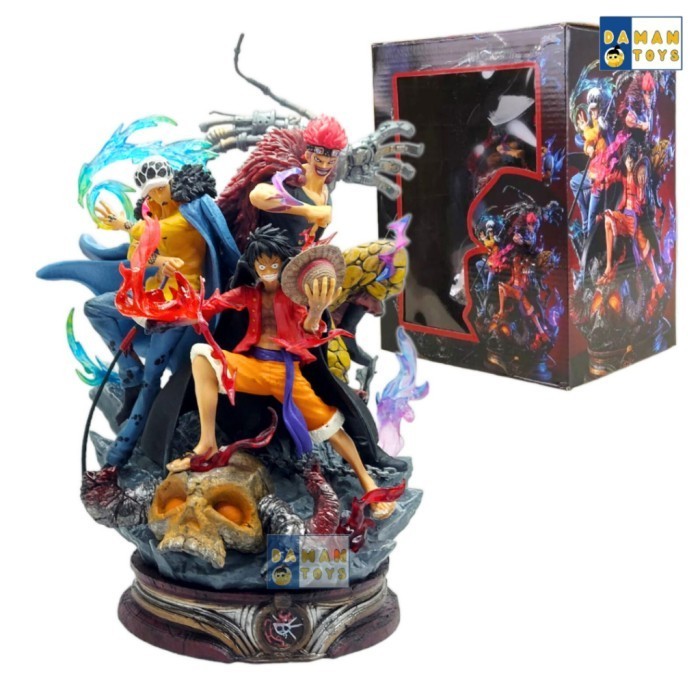 Jual Patung One Piece Luffy Law Kid Resin Statue Action Figure Anime ...