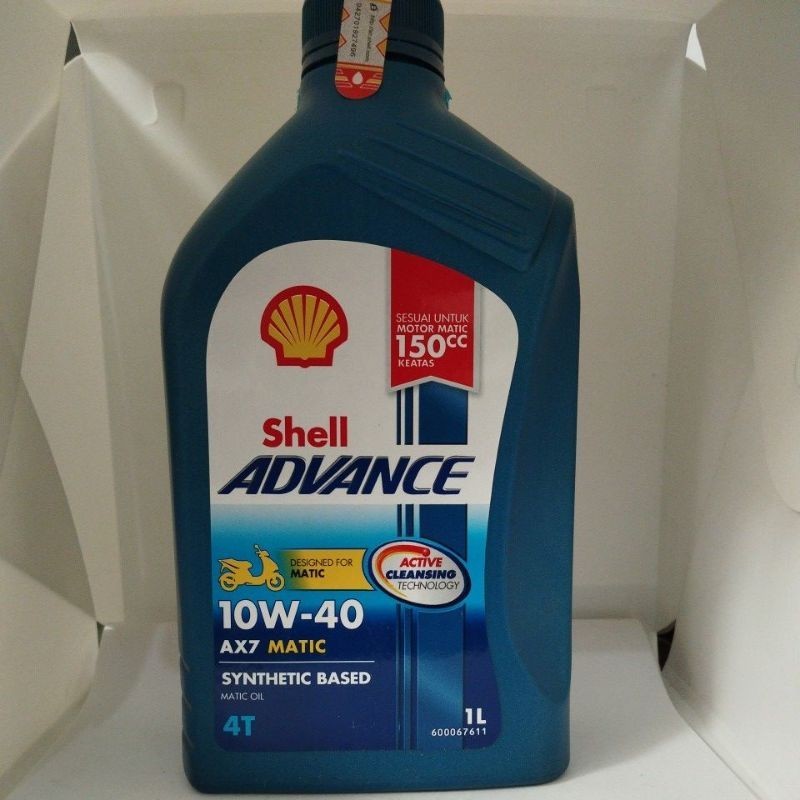 Jual oli shell advance AX7 matic 1 liter 10W-40 (botol) | Shopee Indonesia