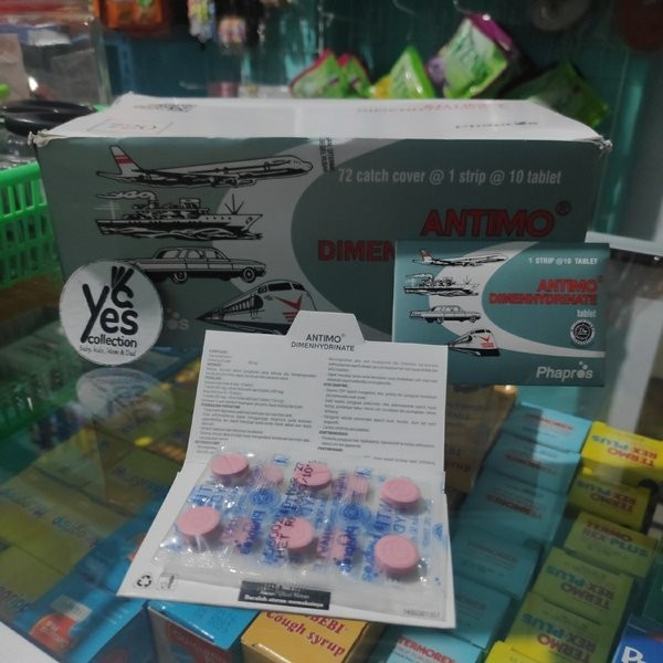 Jual Antimo 1 Strip 10 Tablet 8 Tahun - Dewasa Anti Mabok perjalanan Mabuk Darat Udara Laut ...