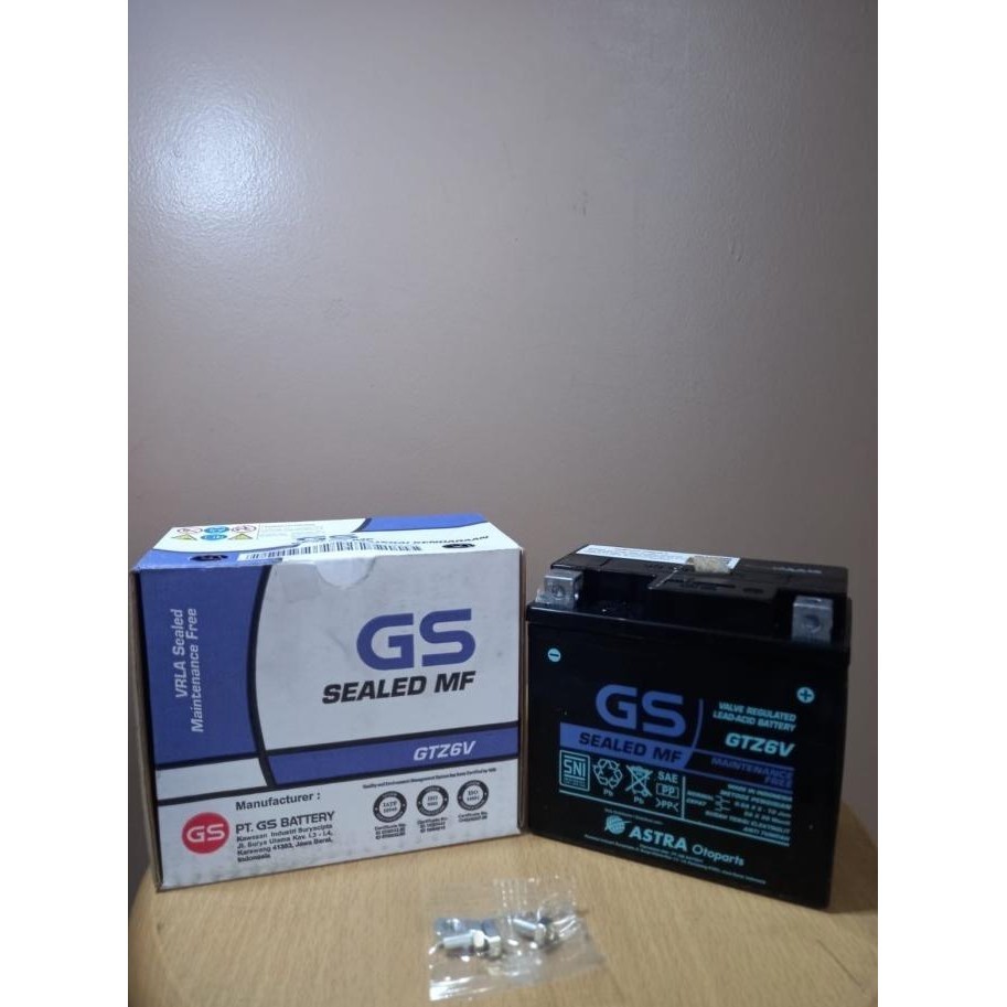 Jual Harga Promo Aki Gs Accu Gs Astra Gtz6V Original Vario Satria Fu Mf Kering | Shopee Indonesia