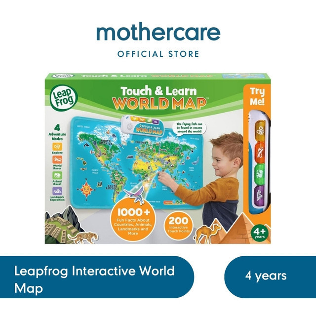 Jual Leapfrog Interactive World Map - Mainan Interaktif Peta Dunia Anak ...