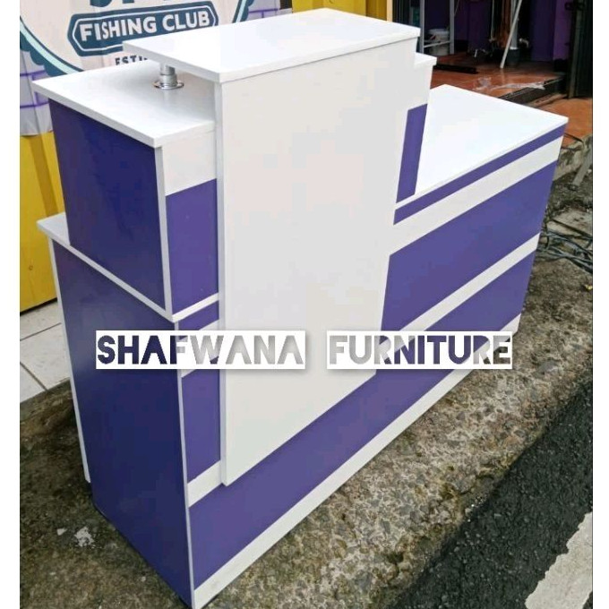 Jual MEJA KASIR MINIMALIS SERBAGUNA / MEJA TOKO / MEJA RESEPSIONIS ...