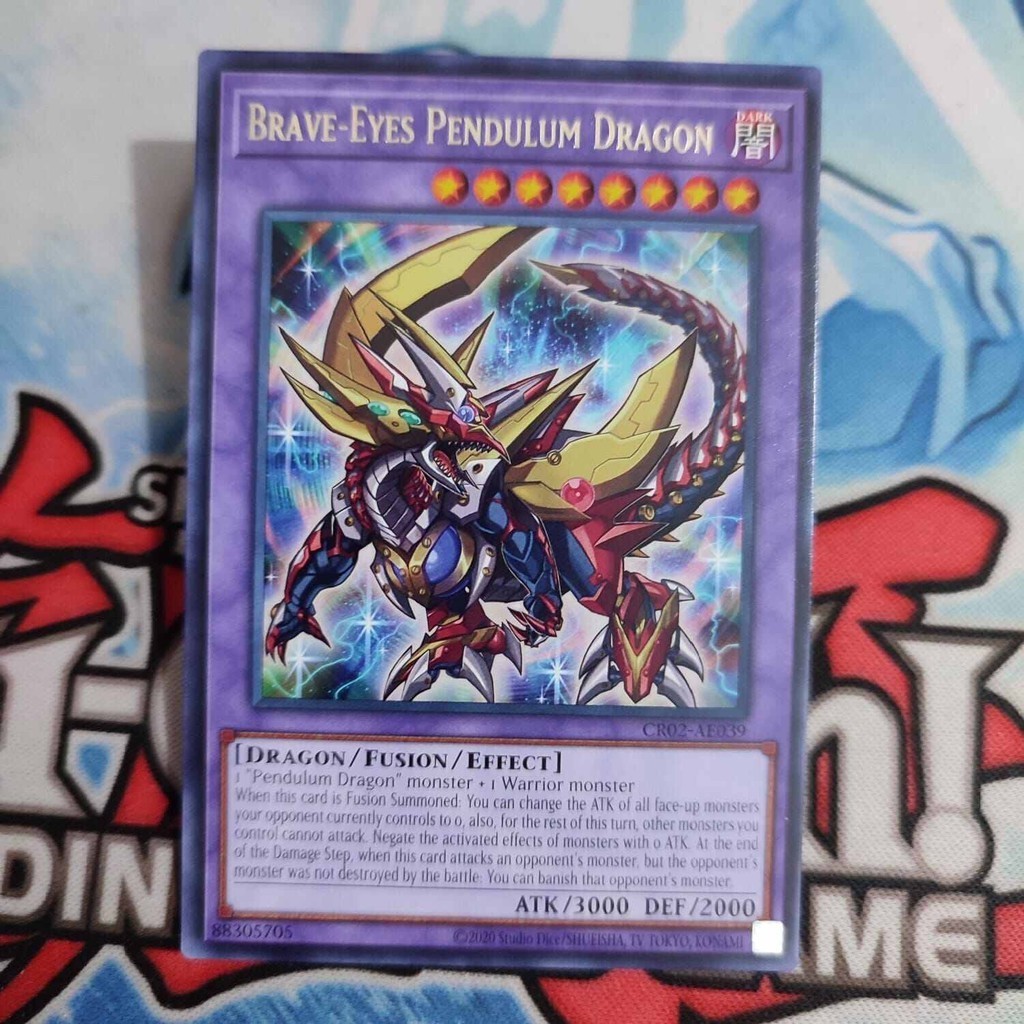 Jual yugioh AE brave eyes pendulum dragon CR02-AE039 R original ...