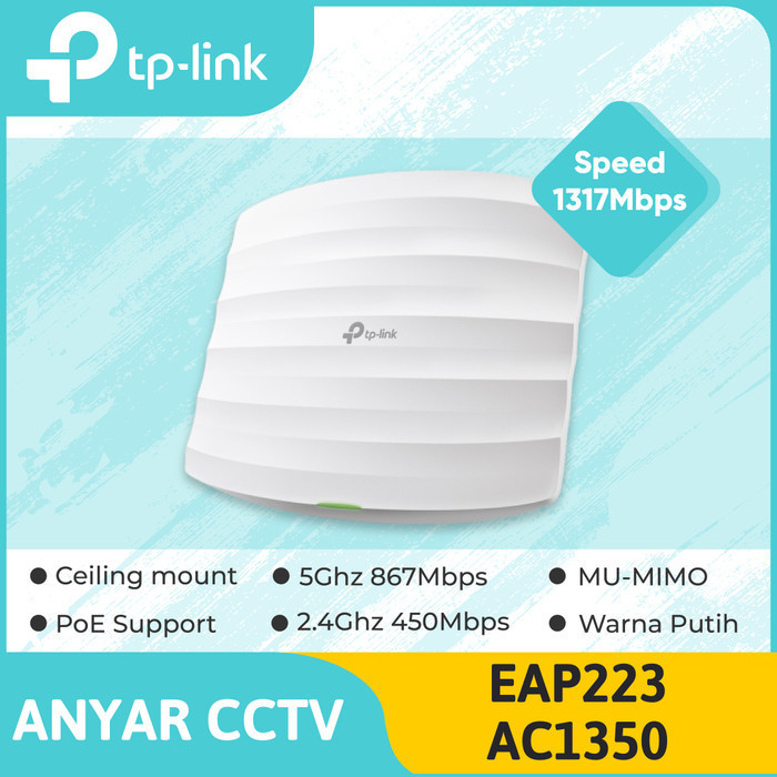 Jual TP-LINK EAP223 AC1350 Wireless MU-MIMO Gigabit Ceiling Access Point | Shopee Indonesia