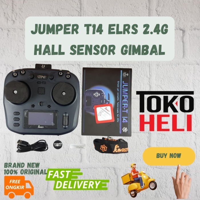 Jual NEW!! Jumper T14 ELRS 2.4G HALL Sensor Gimbal Radio Controller ...