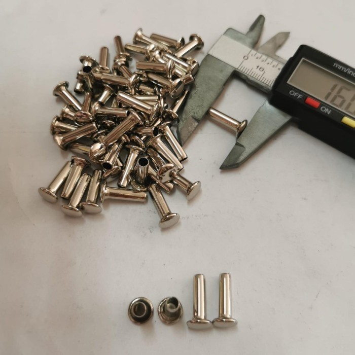 Jual PAKU MEKANIK 8X14 / PAKU BINDER 8MM PANJANG 14MM NIKEL / 2000PCS ...