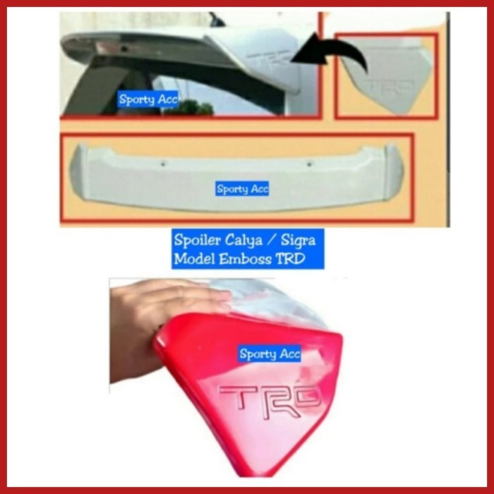 Jual Spoiler Calya / Sigra Model Embos TRD With Lampu | Shopee Indonesia