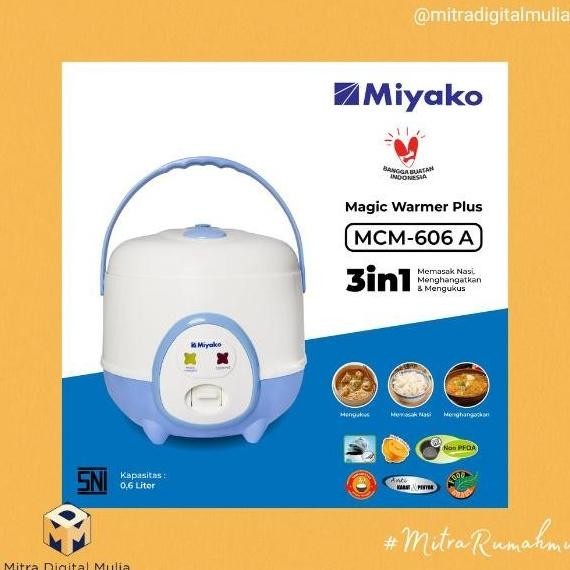 Jual Inj [Cod] Miyako Mcm 606 Rice Cooker 0.6 Liter Mcm606 Magic Com ...