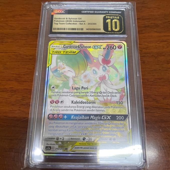 Jual Pokemon ID Indonesia SM AC3a Gardevoir & Sylveon GX SR AA CGC 10 PSA | Shopee Indonesia